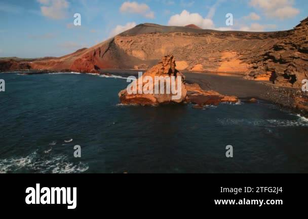 Lago verde green lake black sand beach Stock Videos & Footage - HD and ...