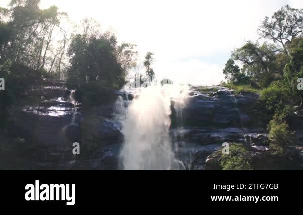Wachirathan waterfall in Doi Inthanon National Park in Chiang Mai ...