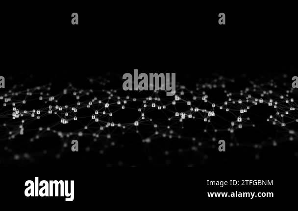 Cyber Security Flow Concept Digital Wave Structure Connecting Code Algorithms Secure Data