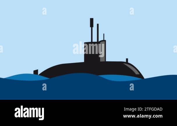 Nuclear submarine illustration Stock Videos & Footage - HD and 4K Video ...