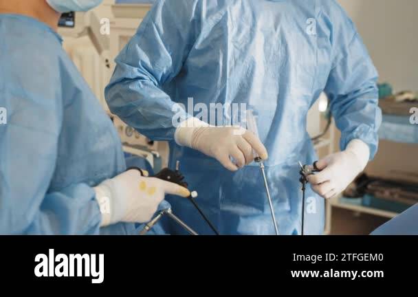The operation was conducted Professor and assistant. Endoscopic ...