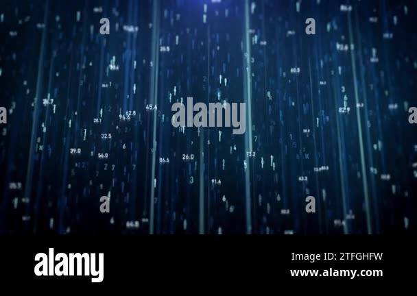 Big Data Digital Business Hitech Background/ 4k animation of an ...