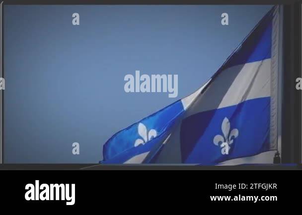 Quebec french canadian flag Stock Videos & Footage - HD and 4K Video ...