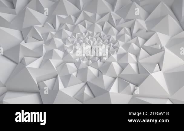 Structure of shapes moving up and down and displacing. 3D Rendering ...
