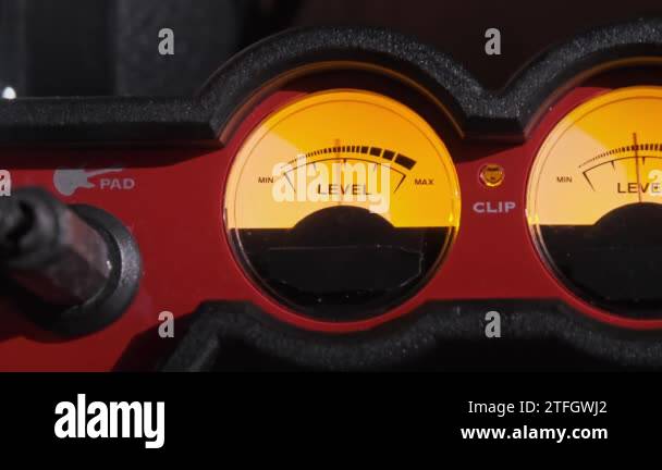 Two Analog Arrow Indicators of Sound Signal Level in Vintage Stereo ...