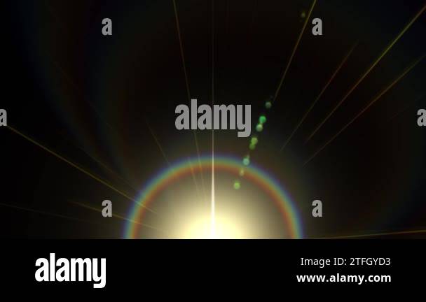 Optical lens flare effect, 4K resolution, Very high quality and ...