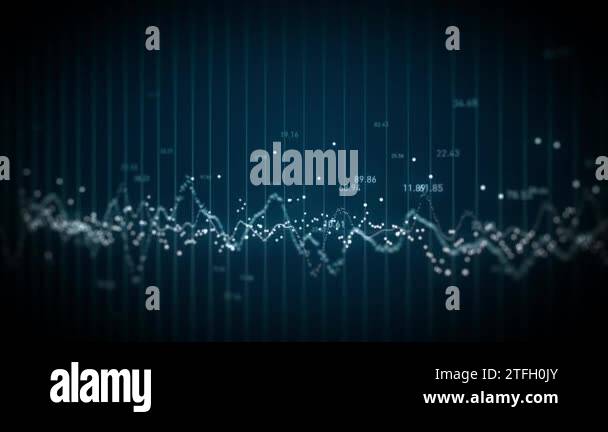 Business And Infographics Stats Market Data Background/ 4k animation of ...