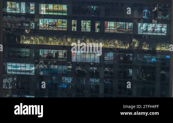 Windows offices skyscraper night view Stock Videos & Footage - HD and ...