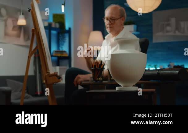 Vase design on table used for authentic inspiration to draw masterpiece ...