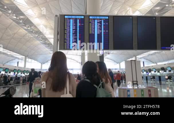 Flight information screen in airport Stock Videos & Footage - HD and 4K ...