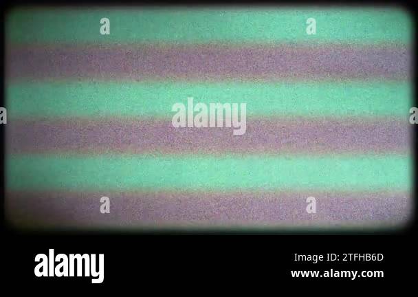 VHS and kinescope. Colored stripes VHS on gray background. Effect of an ...
