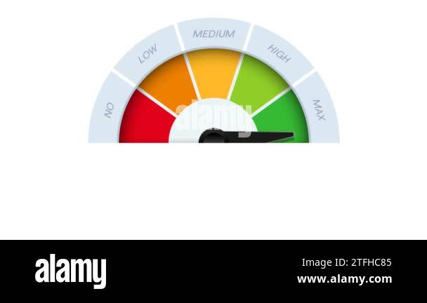 Speedometer, meter with graduated scale indicating the percentage ...