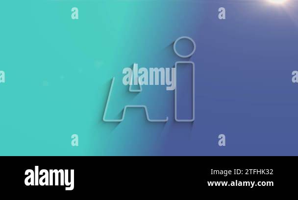 Artificial intelligence technology AI and deep learning symbol with ...