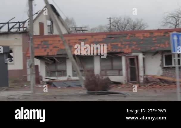 Skibin, Brovary district, Kyiv region, Ukraine - April 20022: Russia ...