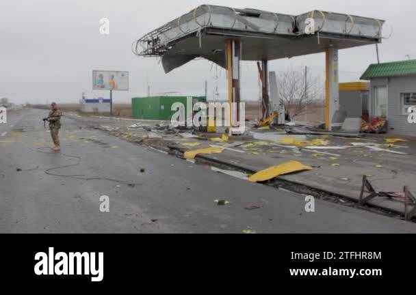 Skibin, Brovary district, Kyiv region, Ukraine - April 20022: Russia ...