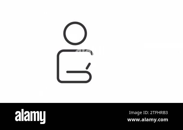 Animated complete task linear icon. Task management. Personal ...