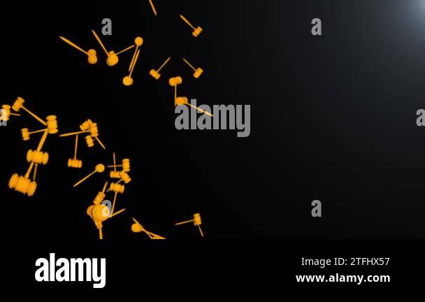 Loop animation of a moving judge Gavel, on green screen loop background ...