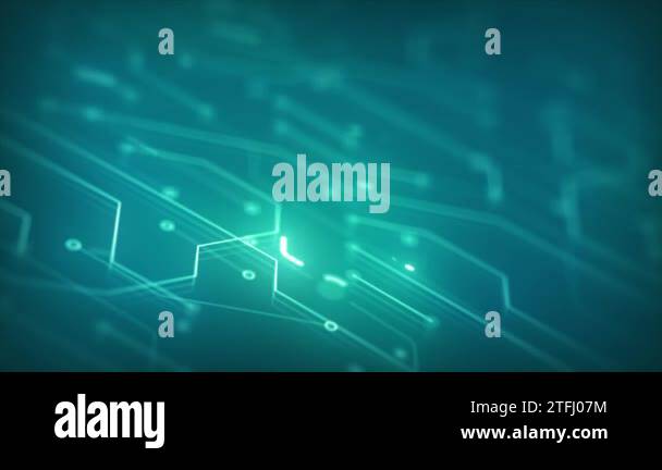 Hitech Computer Chipset Background Loop/ 4k animation of an abstract ...