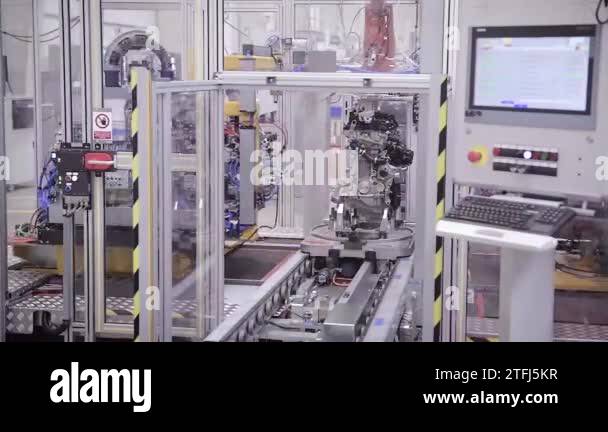 Modern production technologies. Automated machine. Commercial mass ...