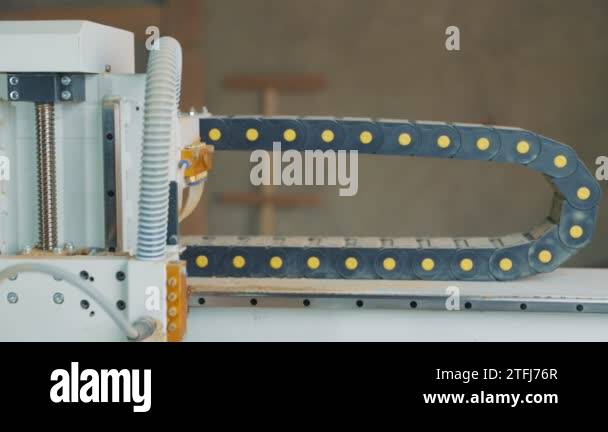 transmission of motion in a CNC machine Stock Video Footage - Alamy