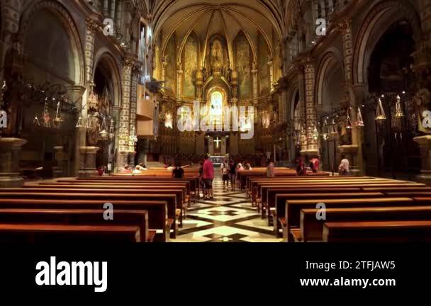 Monastery of Montserrat. Basilica of the Virgin Mary of Montserrat ...