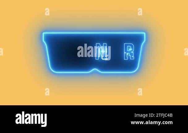 4K Animation of Stylish Modern Cyberpunk Futuristic Glasses Sunglasses ...