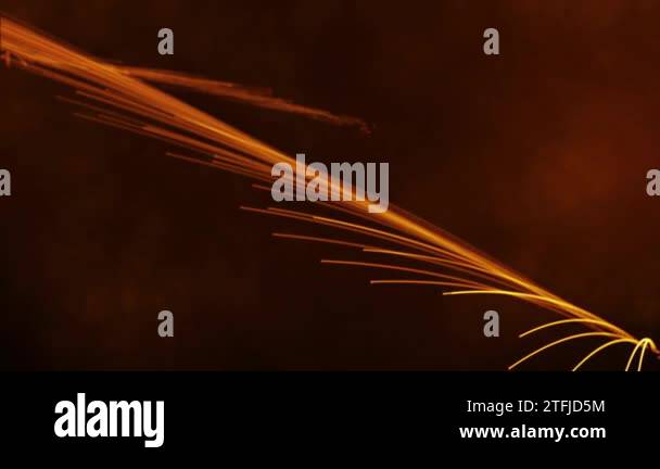 Background abstract digital glow particles motion light flying ...