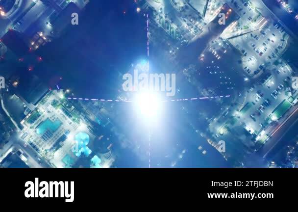 Top down Pyramid building, Cinematic overhead aerial breathtaking Luxor ...