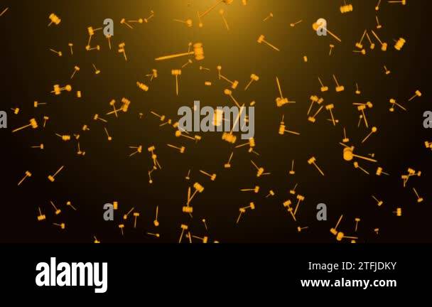 Judge gavel hammer Loop Green Screen background, legal system, law ...