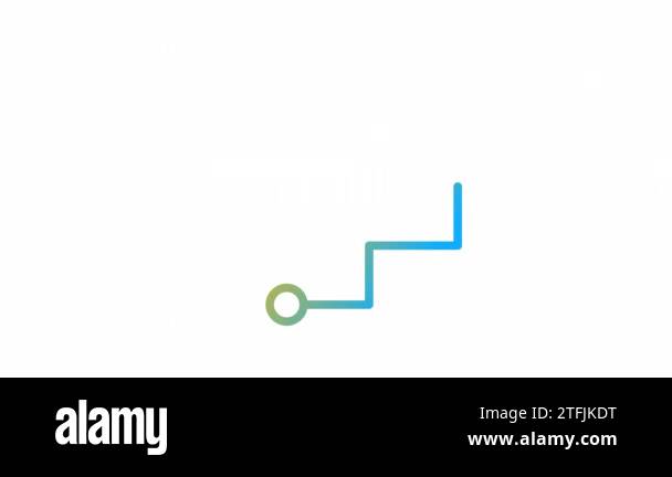 Animated leadership gradient icon. Creating high performance team ...