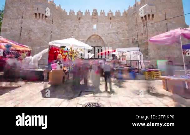 Damascus gate historic entrance Stock Videos & Footage - HD and 4K ...
