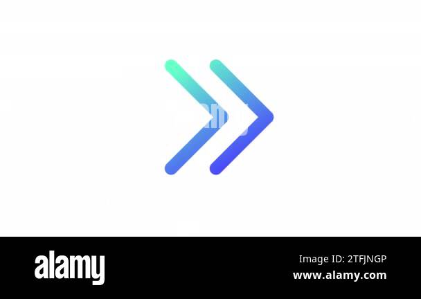 Animated skip gradient ui icon. Move to end. Mediaplayer button ...