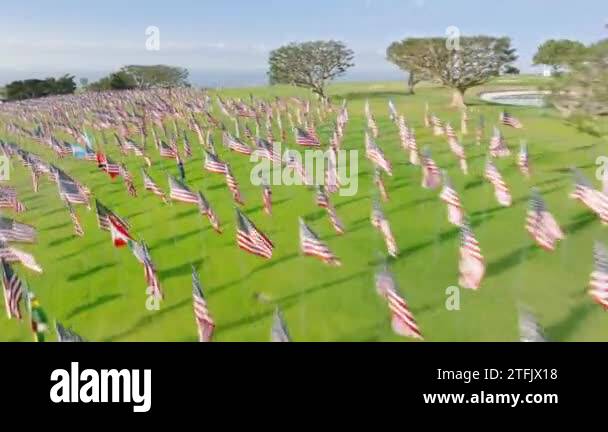Drone footage of traditional remembering lives lost in the terror ...