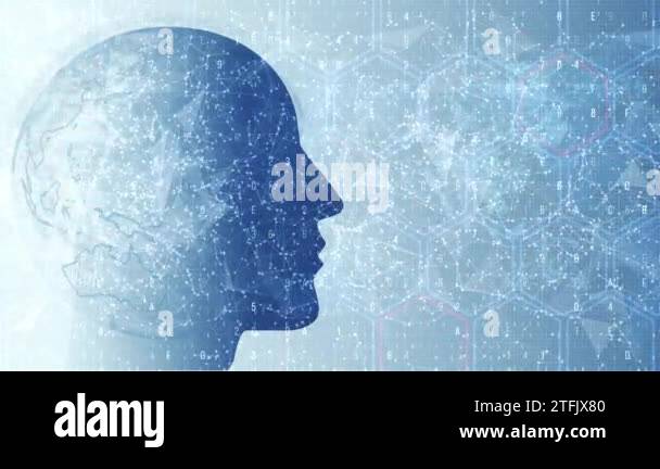Artificial intelligence AI and big data concept Loop Animation Stock ...