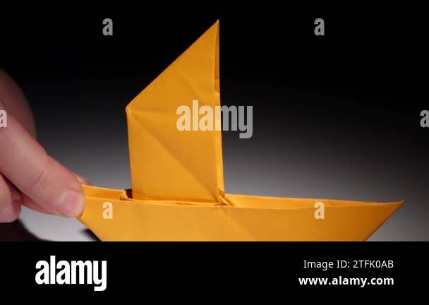 Origami yellow orange paper Stock Videos & Footage - HD and 4K Video ...