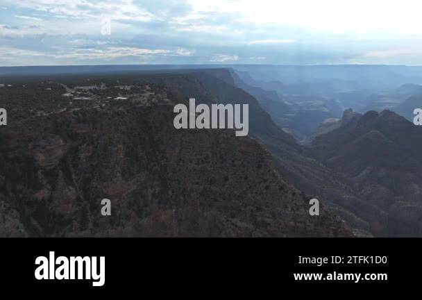 Cinematic aerial helicopter footage of Grand Canyon National Park in ...