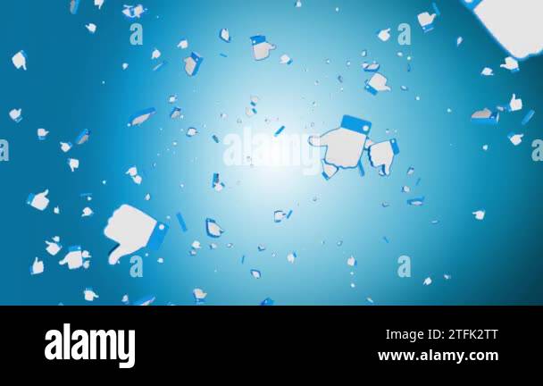 4K Animation of a hand making the thumb up gesture Loop background ...