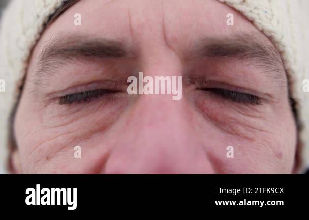 Man side profile eyes close up Stock Videos & Footage - HD and 4K Video ...