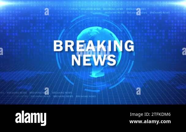 4K Broadcast Graphics Breaking News Broadcast TV Animation Graphic ...