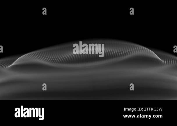 Black technology white wave animation. Seamless loop 4k Stock Video ...