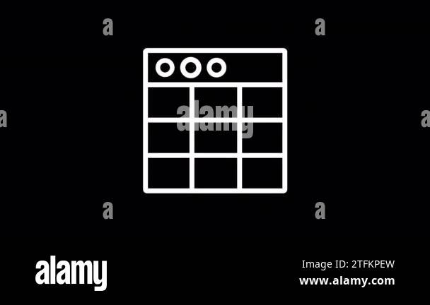 Animated schedule white linear icon. Prioritize work and goals. Tasks ...