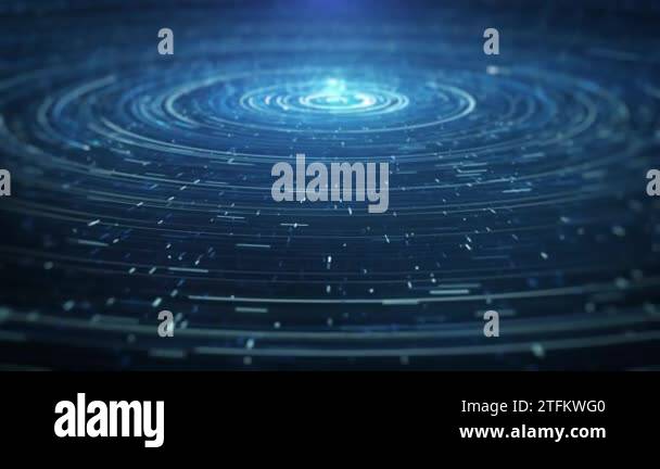 Abstract Technology Data Lines Background Loop/ 4k animation of an ...