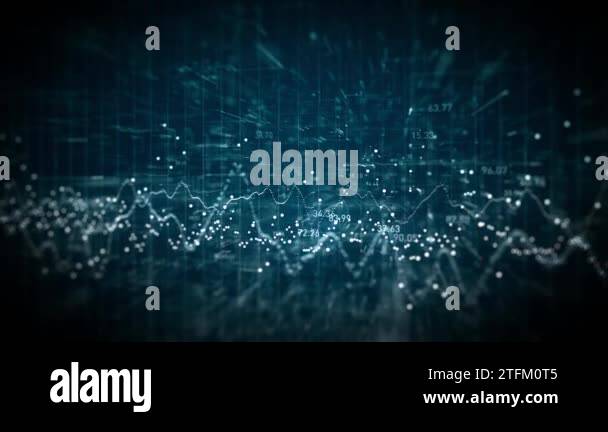 Business And Infographics Stats Market Data Background/ 4k animation of ...