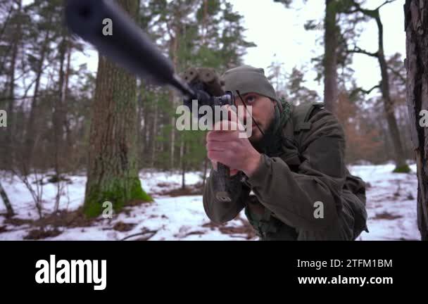 Handsome man aiming gun Stock Videos & Footage - HD and 4K Video Clips ...