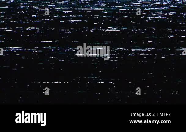 Vintage switch on, turn off television. Analog Static Noise texture ...