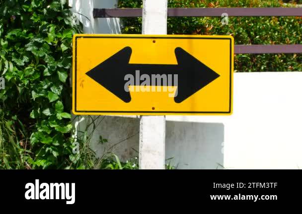 Two way traffic ahead sign Stock Videos & Footage - HD and 4K Video ... Two way traffic ahead sign Stock Videos & Footage - HD and 4K Video ...