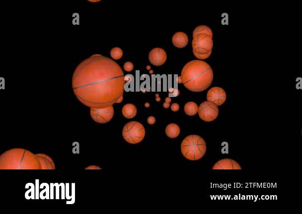 4K Beautiful Basketball Ball Rotating in Slow Motion on Green Screen ...