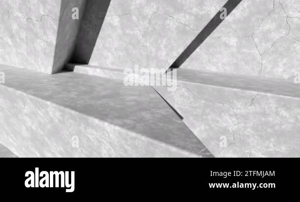 Concrete geometric shapes. Polygonal relief pattern. Industrial style ...