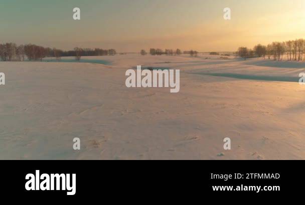 Frozen trees sky field cold temperature Stock Videos & Footage - HD and ...