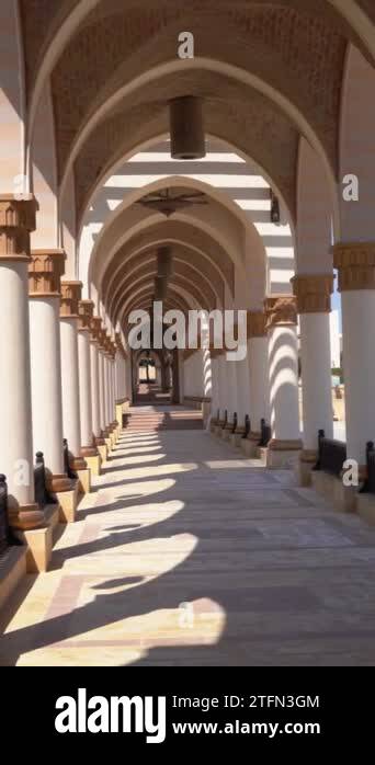 the old town of Sahl Hasheesh - the famous alley, surrounded by ...